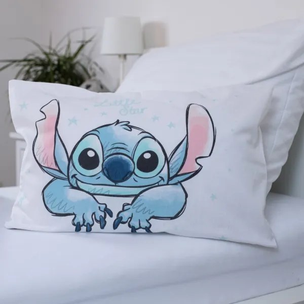 Jerry Fabrics Povlečení do postýlky Lilo and Stitch White Star 100x135, 40x60 cm