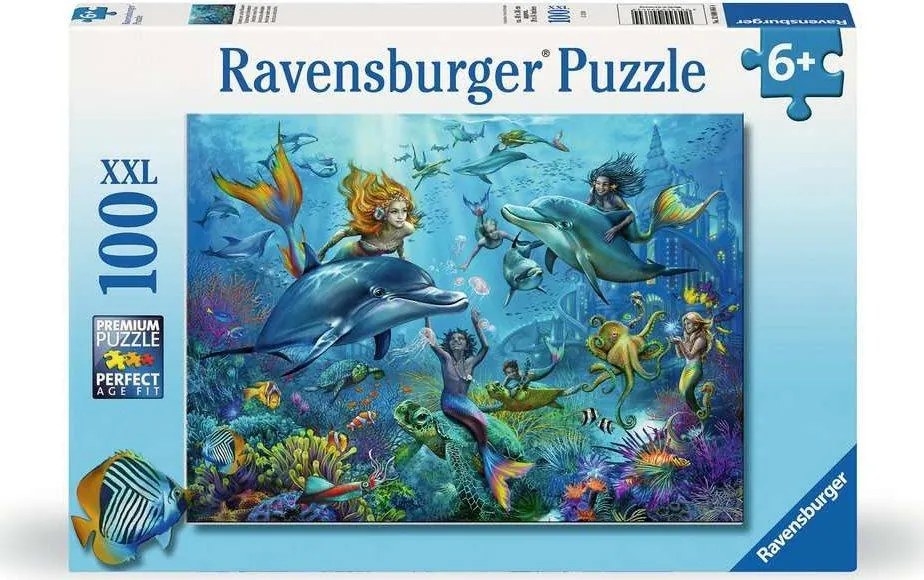 Ravensburger 00864 dobrodružství mořských panen 100 dílků