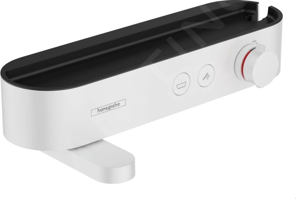 Hansgrohe ShowerTablet Select, vanová termostatická baterie, matná bílá 24340700