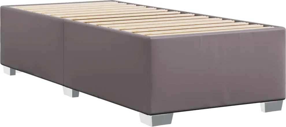 Rám postele šedý 80 x 200 cm umělá kůže 3284534