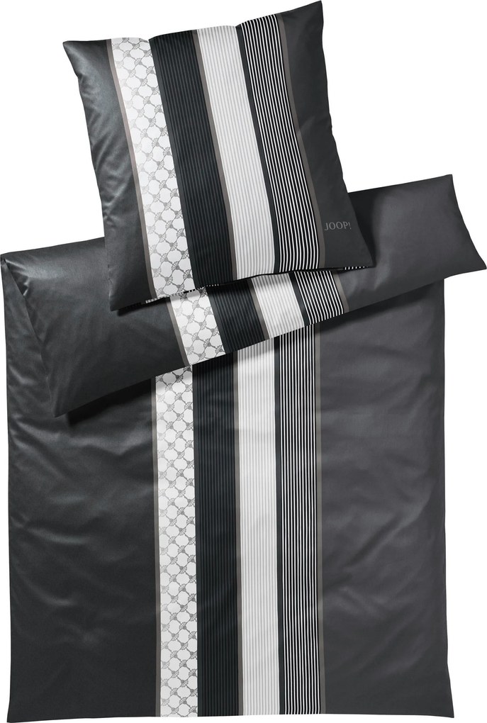 XXXLutz POVLEČENÍ, makosatén, černá, bílá, 155/220 cm Joop! - Online Only povlečení - 004977057307