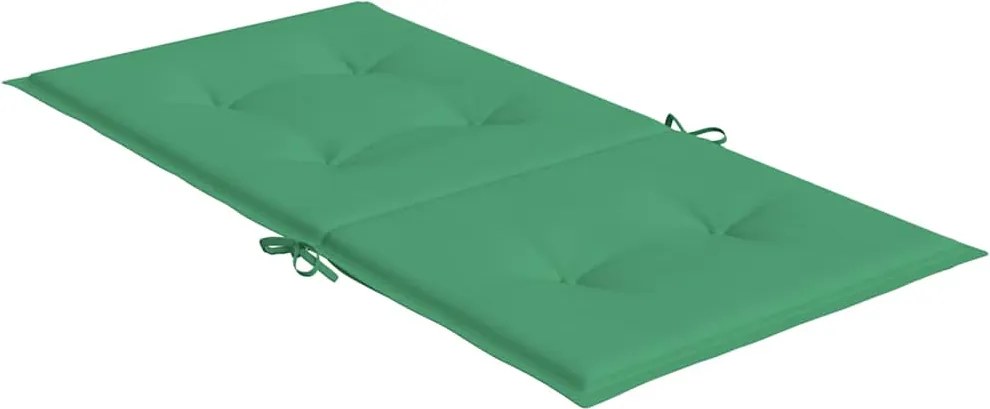 Podušky na židli nízké opěradlo 6 ks zelené 100x50x3 cm oxford 314136