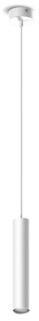 Light for home - Závěsný lustr na lanku 40505 "GLAZE", 1x35W, GU10, Bílá