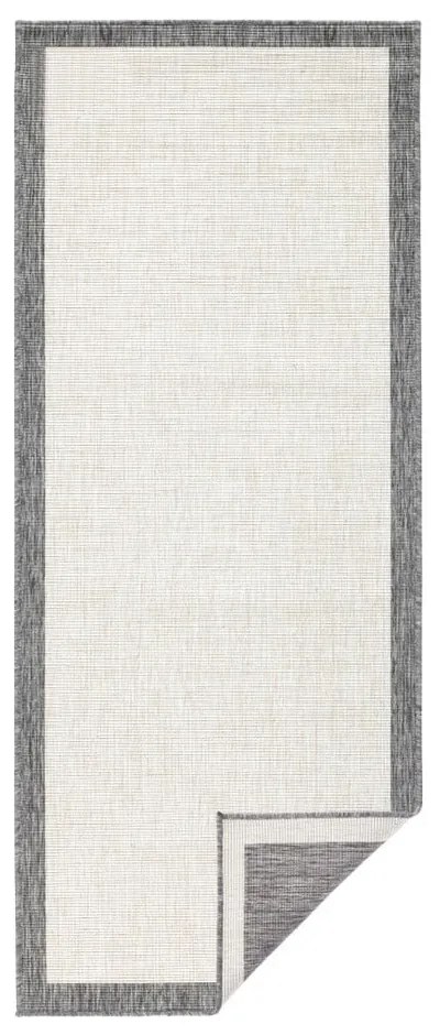 Šedo-krémový venkovní koberec NORTHRUGS Panama, 80 x 350 cm