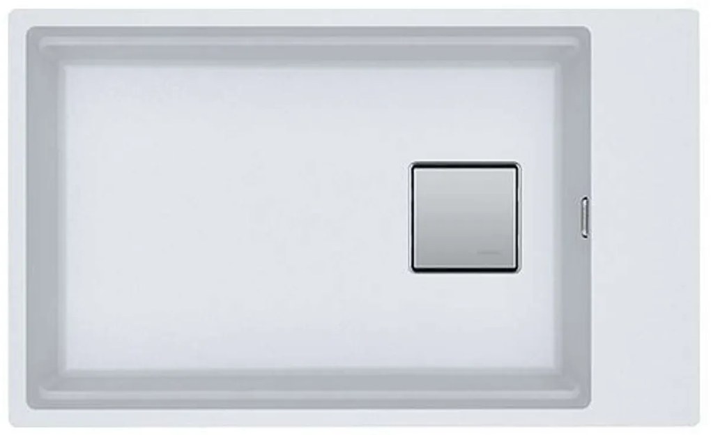 Franke Kubus 2 - Fragranitový dřez KNG 110-62, 76x46 cm, bílá-led 125.0512.517