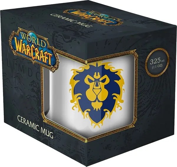 Keramický hrnek World of Warcraft Aliance - bílý 330 ml (dárkové balení) Vícebarevná