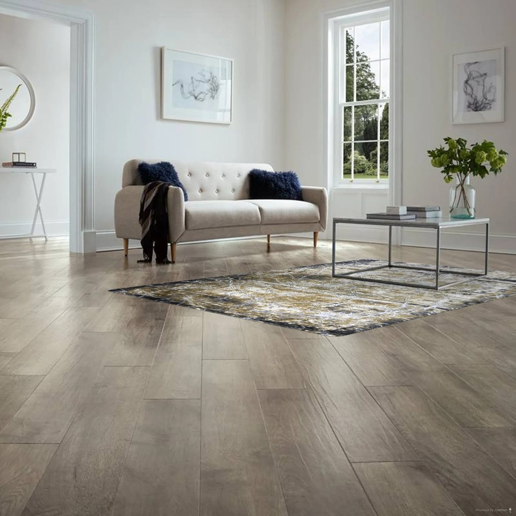 Berfin Dywany, Kusový koberec Zara 9630 Yellow Grey, 120x180, žlutá, kancelář