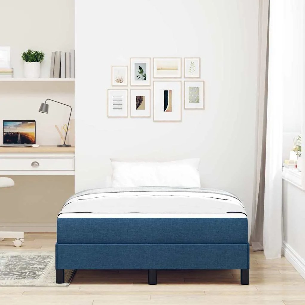Postel s boxspringem Modrá 120 x 190 cm textil 3398478