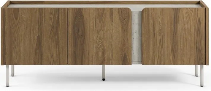 TV stolek v dekoru dubu v přírodní barvě 140x54x35,5 cm Lucile – Marckeric