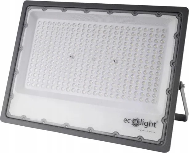Halogenový Led Zářič Bílý Studený 300W 6500K 30000LM Černý Ecolight IP65