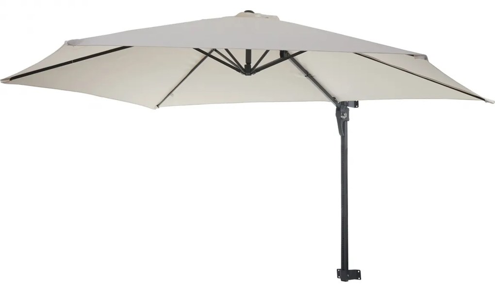 Nástěnný slunečník Casoria 3 m polyester hliník/ocel - krém