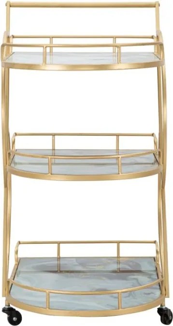 Designový servírovací vozík Odakota 71 cm zlatý