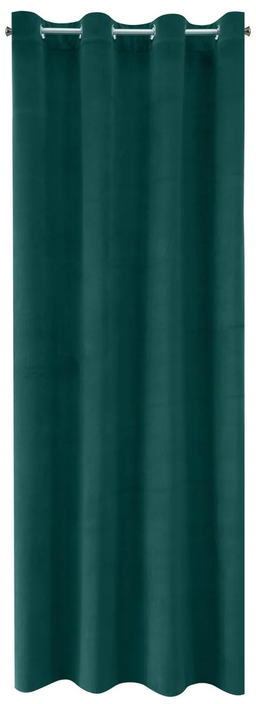 ZATEMŇOVACÍ ZÁVĚS NA KROUŽCÍCH MILO 140X250 CM ZELENÁ