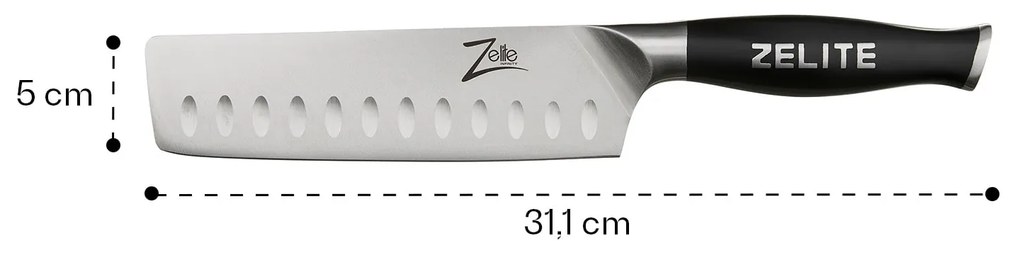 Comfort Pro, 7" nůž nakiri, 56 HRC, nerezová ocel