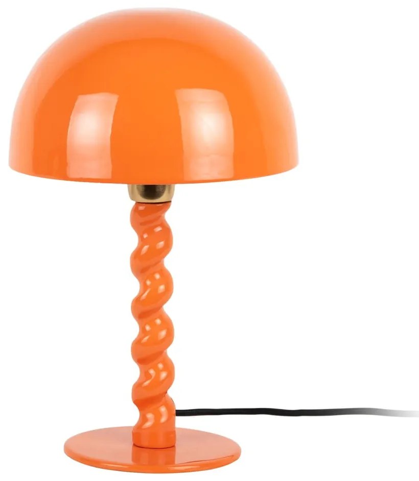 Oranžová stolní lampa s kovovým stínidlem (výška 39 cm) Prisa – Leitmotiv
