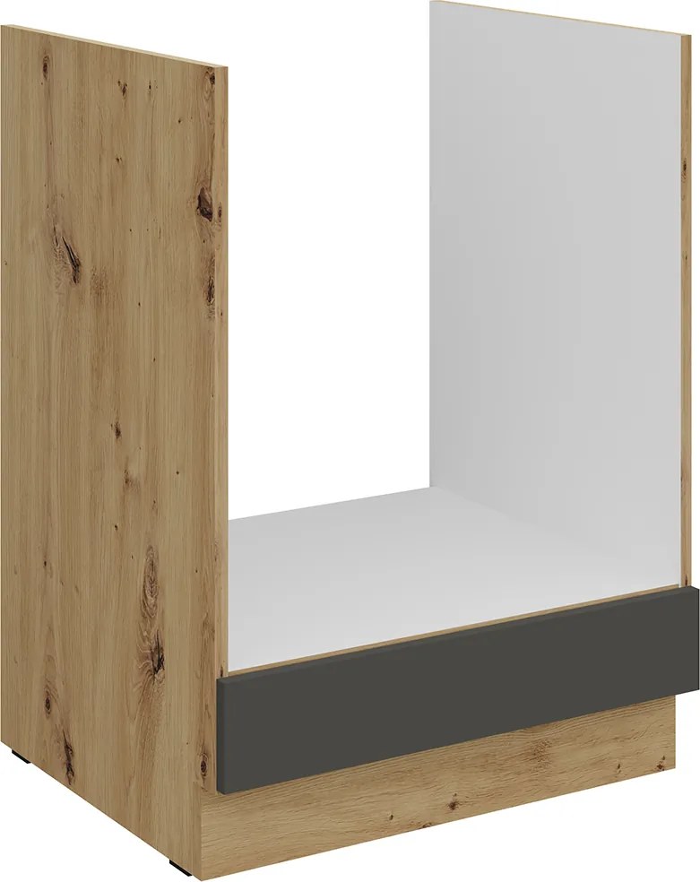 ARIA pa | dolní skříňka 60 D GAZ na vestavnou troubu | 60 cm | artisan/šedá grafit