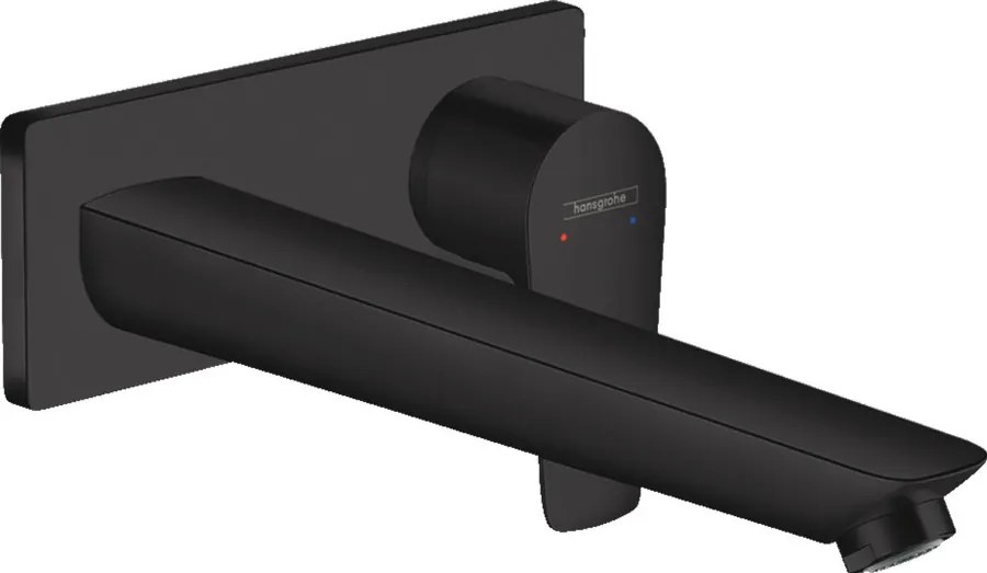 Hansgrohe Talis E, páková umyvadlová baterie pod omítku, s výtokem 22,5 cm, černá matná, 71734670