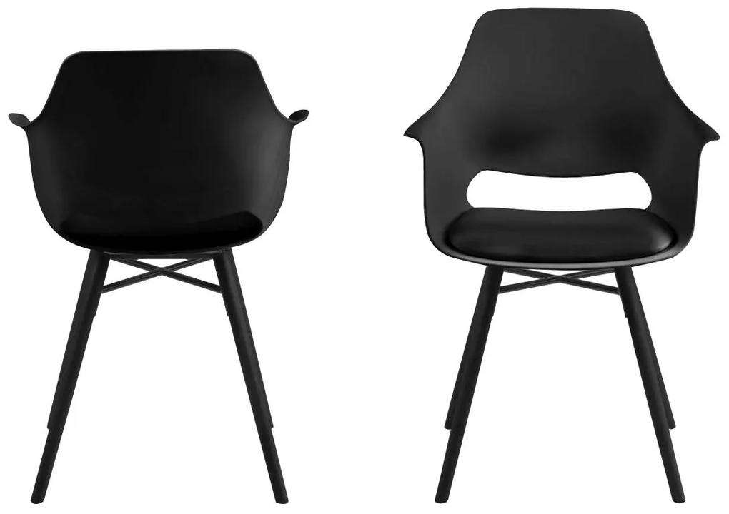 Designová jídelna židle Narda černá
