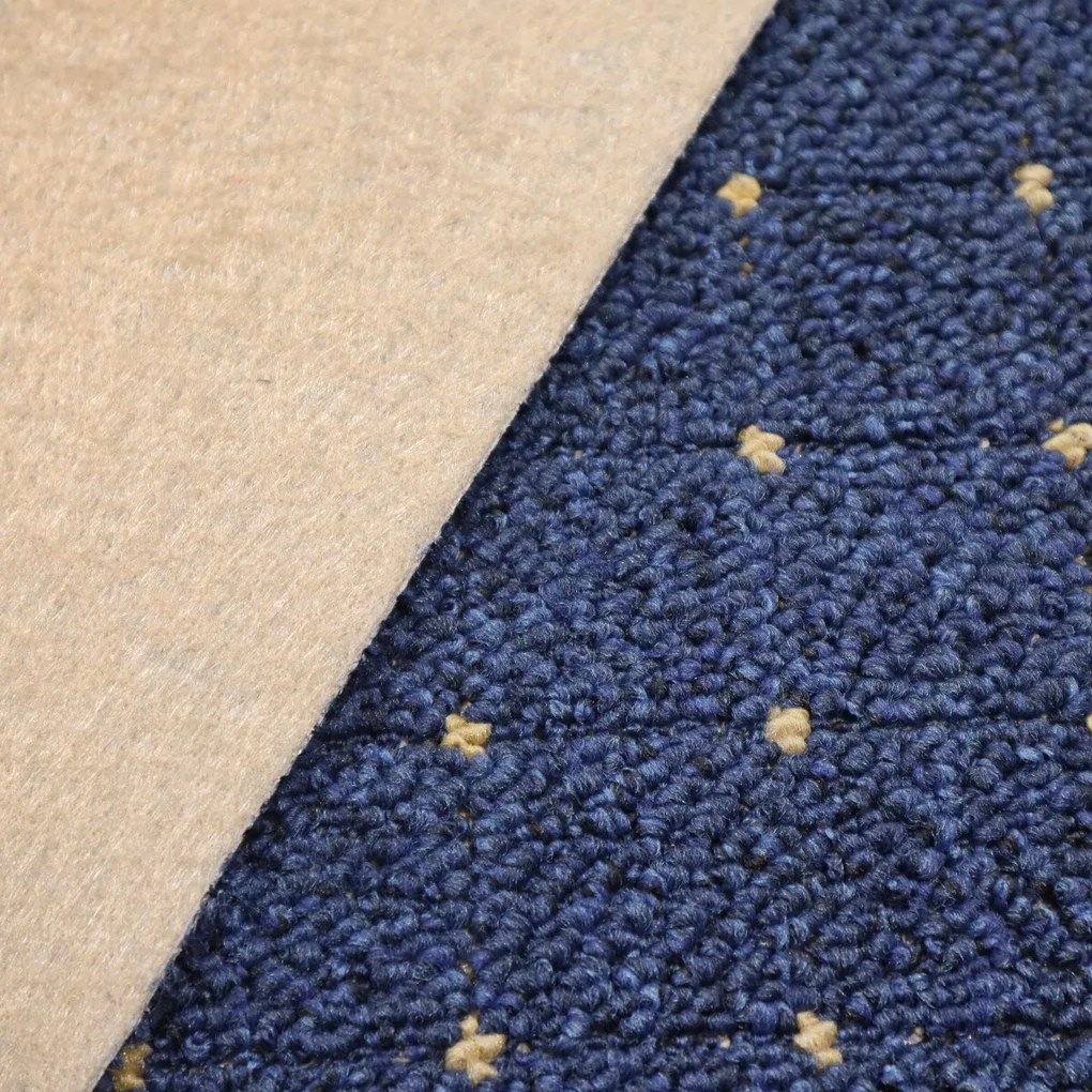 Condor Carpets, Běhoun na míru Udinese modrý, šíře 100 cm, modrá, chodba / předsíň