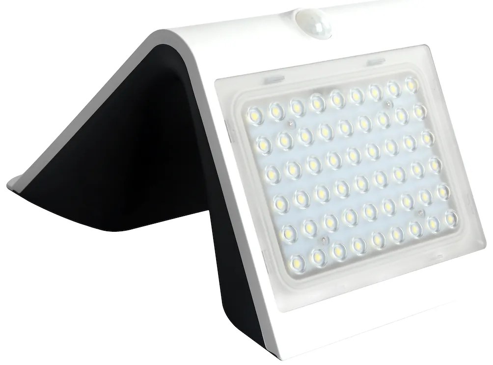 Exteriérové ​​solární nástěnné LED svítidlo Butterfly, 1x LED 3,2w, bílá, pohybový senzor