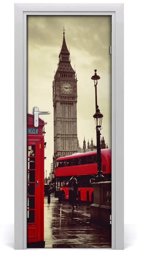 Fototapeta samolepící na dveře Big Ben Londýn 75x205 cm