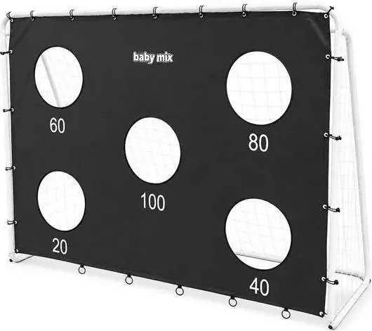 Fotbalová branka s přesnostní plachtou Baby Mix black