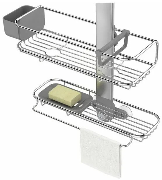 Nastavitelný držák do sprchy Plus, nerez