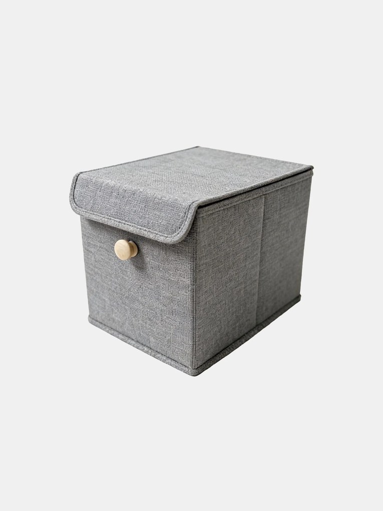 Sinsay - Úložný box s víkem a úchytkou - šedá