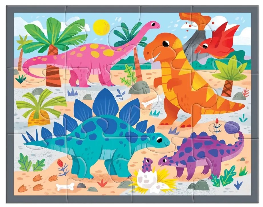 Mudpuppy Puzzle Silní dinosauři 12 dílů