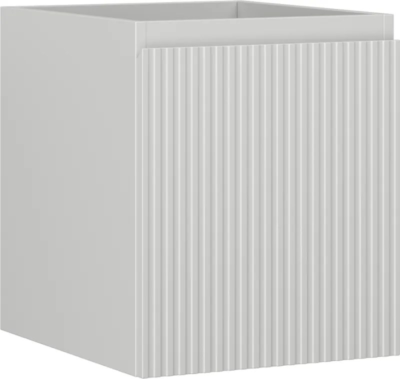 Mexen Rivel, koupelnová skříňka 40 cm, 1 zásuvka, drážkovaná, šedá matná, 91A20-04047-1-BF62