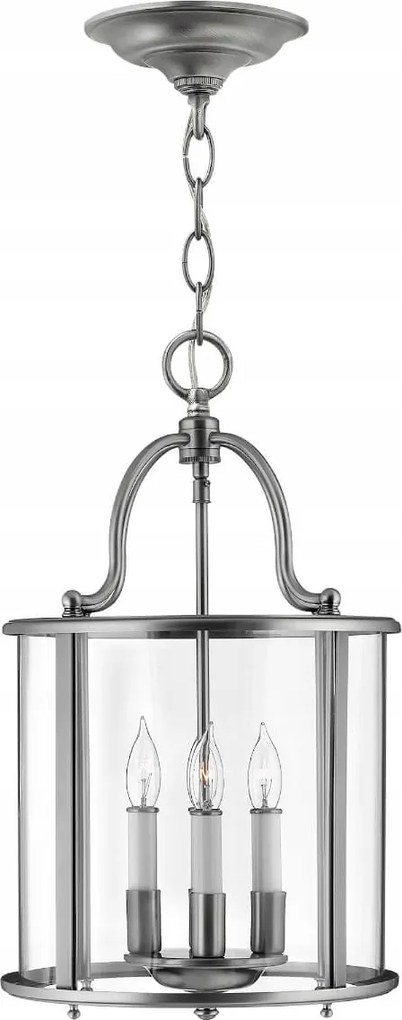 Závěsná jídelní lampa Gentry Hk-gentry-p-m-pw Hinkley pewter