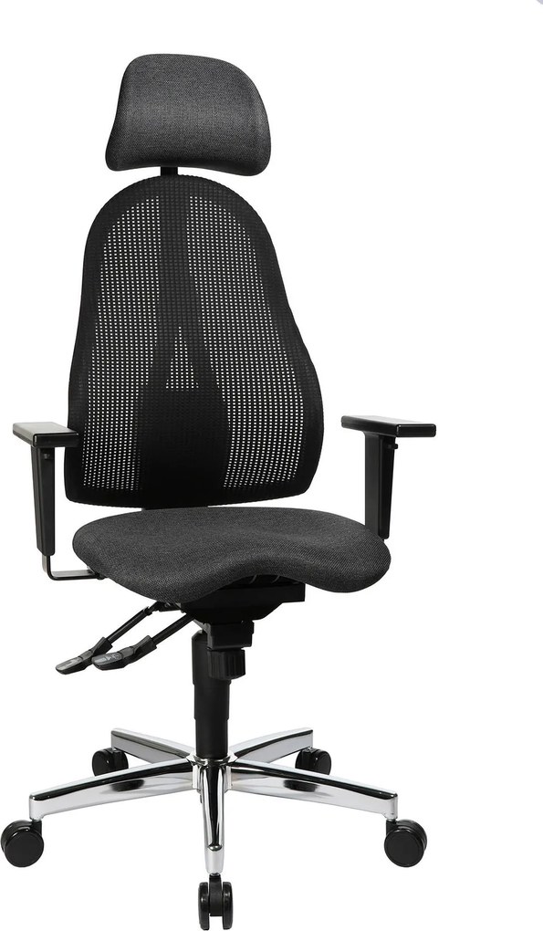 XXXLutz OTOČNÁ ŽIDLE, plochá tkanina, černá Topstar - Online Only kancelářské židle - 001319046802