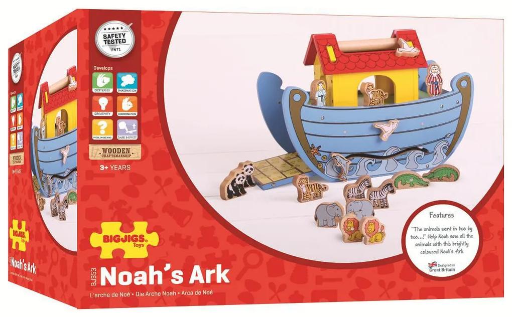 Bigjigs Toys Dřevěná Noemova archa