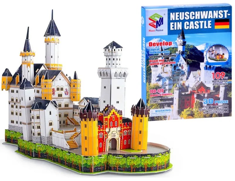 ZA3800 3D puzzle Neuschwanstein Castle - 109ks