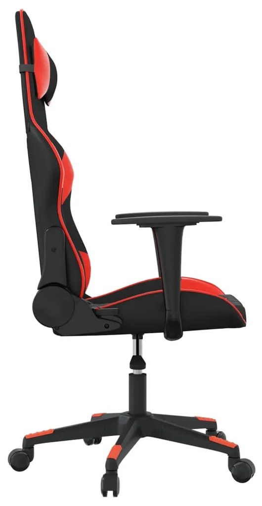 Herní židle černá a červená umělá kůže,  3143754