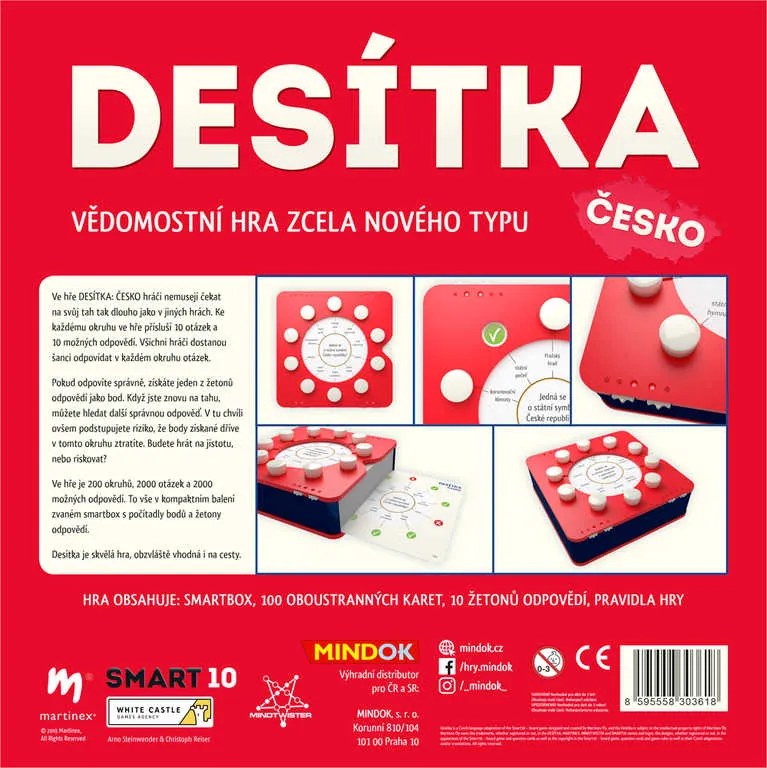 MINDOK HRA Desítka Česko *SPOLEČENSKÉ HRY* mn361