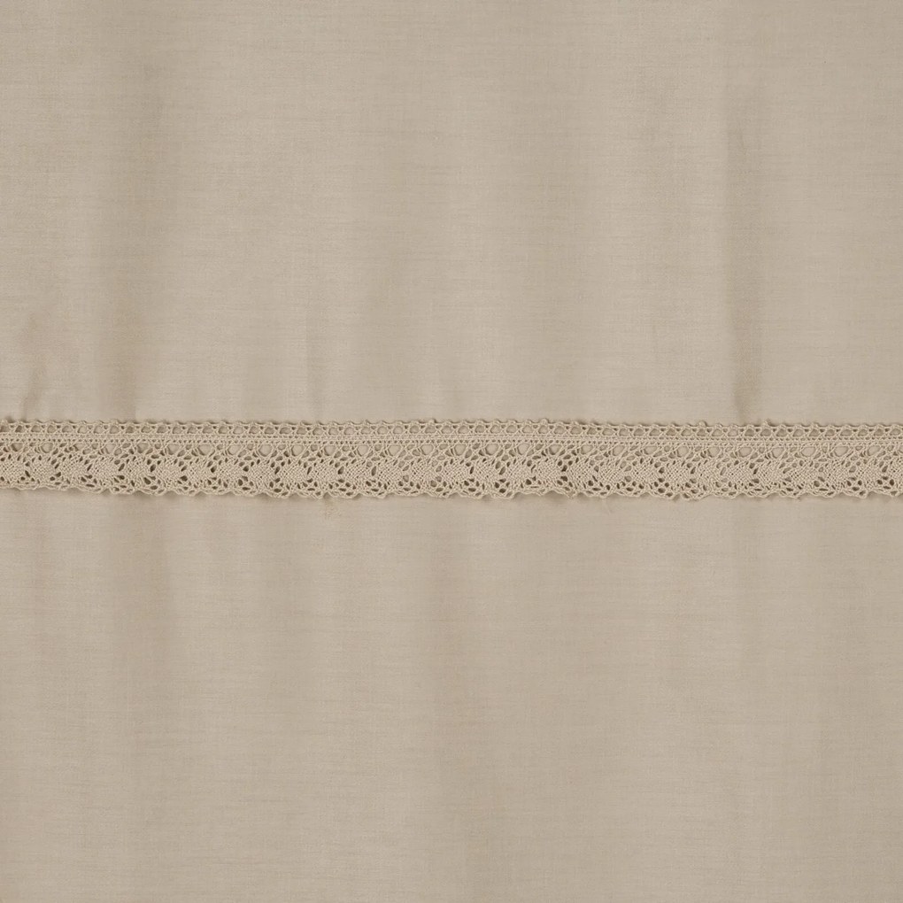 SATÉNOVÉ POVLEČENÍ RETRO5 200X220 CM, 2KS 70X80 CM BÉŽOVÉ