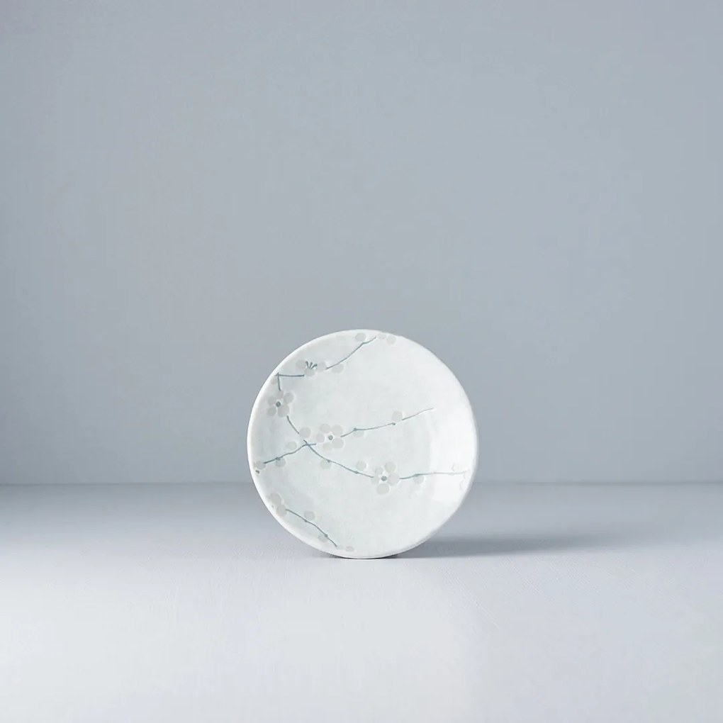 MADE IN JAPAN Malý kulatý talíř White Blossom 13 cm 13,5 × 2,5 cm