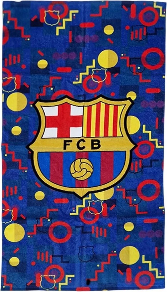 Fc Barcelona plážový ručník 100 x 180 cm beach towel mikrovlákno 118877