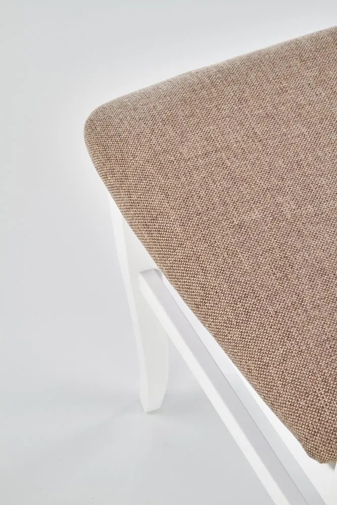 Jídelní židle CITRONE – masiv, látka, více barev dub medový / šedá