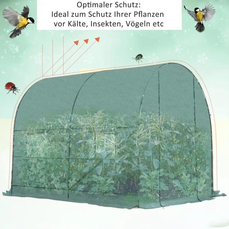 PEPU Skleník fóliovník s obloukovou střechou pro pěstování rostlin  245 x 200 x 198 cm