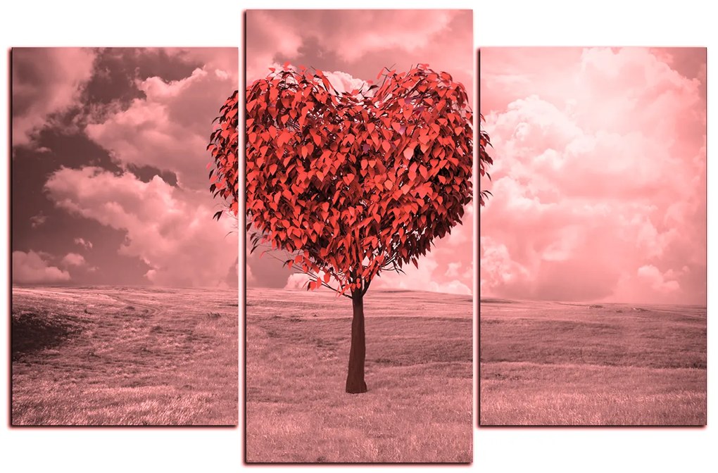 Obraz na plátně - Srdce ve tvaru stromu 1106QC (150x100 cm)