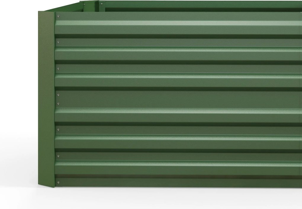 Vyvýšený zahradní záhon Outsunny z oceli, rostlinný záhon, studený rám, skládatelná nádoba na rostliny 180x90x60cm pro zahradu, balkon, terasu, zelen…