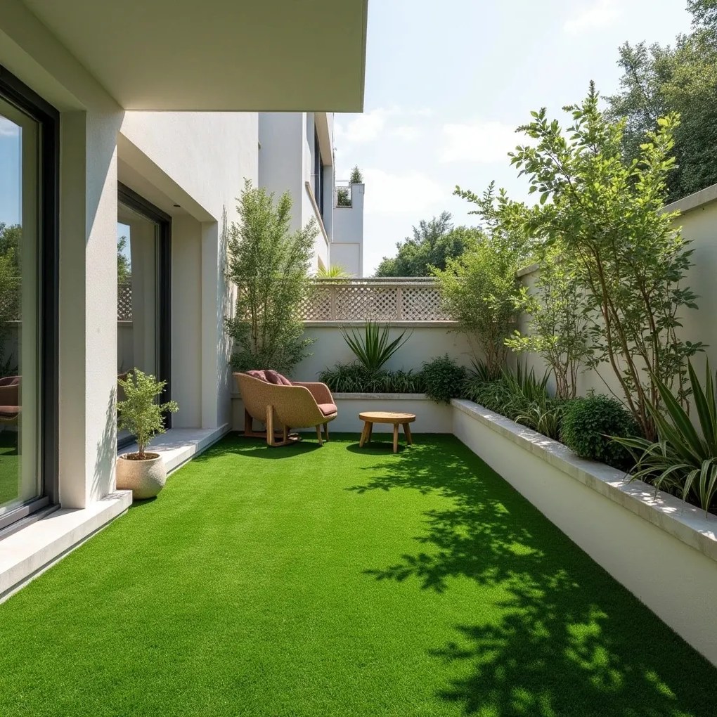 Trade Concept, Umělá tráva Pure Green, vyříznout kruh, šíře 2m,4m, zelená