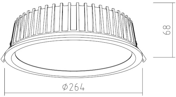 APLED - LED Podhledové RONDO WOODLINE LED/18W/230V 4000K pr. 26 cm jasan masiv