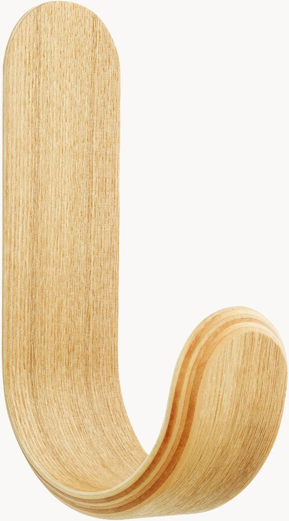Dřevěný nástěnný háček Curve
