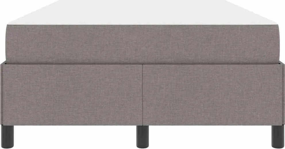 Postel s boxspringem Taupe 120 x 190 cm textil 3398847