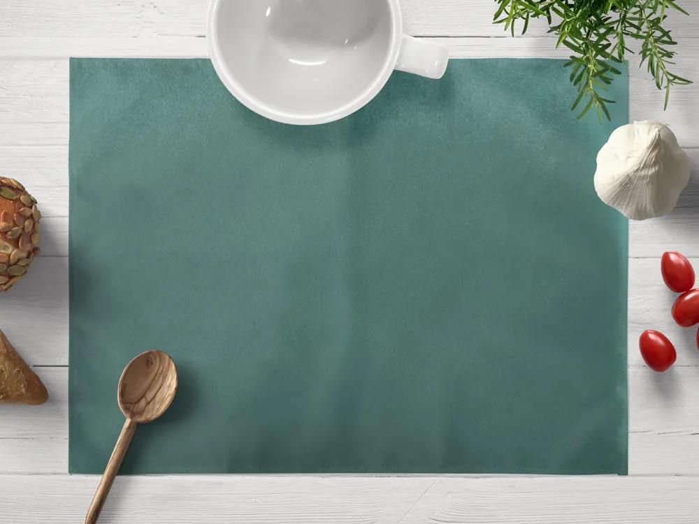 Biante Sametové prostírání na stůl Velvet Premium SVP-022 Ledově zelené 35x45 cm