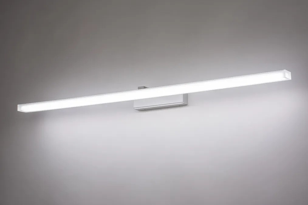 Nástěnné LED svítidlo nad zrcadlo do koupelny Liott White 90