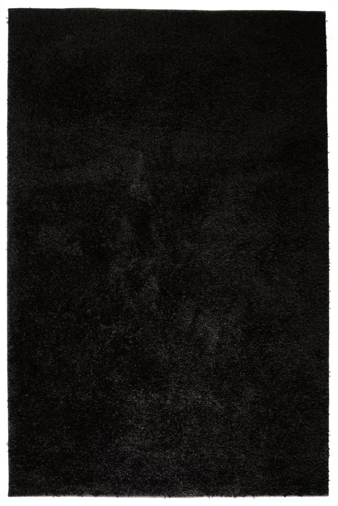 133062 vidaXL Kusový koberec s vysokým vlasem Shaggy 80 x 150 cm černý